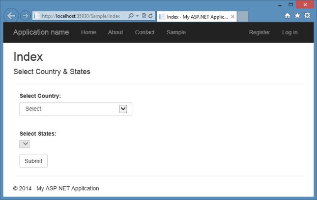 Working With DropDownList in MVC 5 Using jQuery